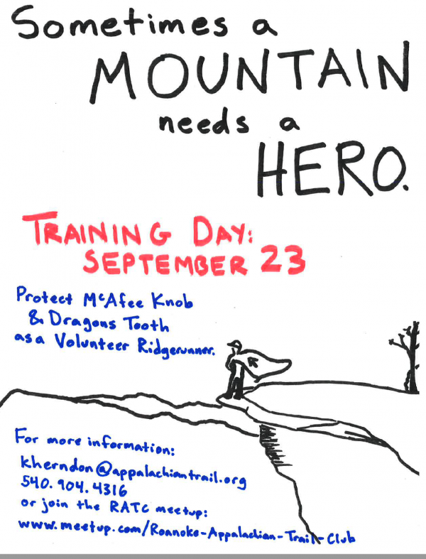 Be a Hero: Volunteer Ridgerunner Training for McAfee Knob Task Force ...